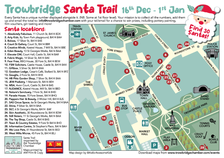 Trowbridge Santa Trail - Trowbridge Chamber of Commerce
