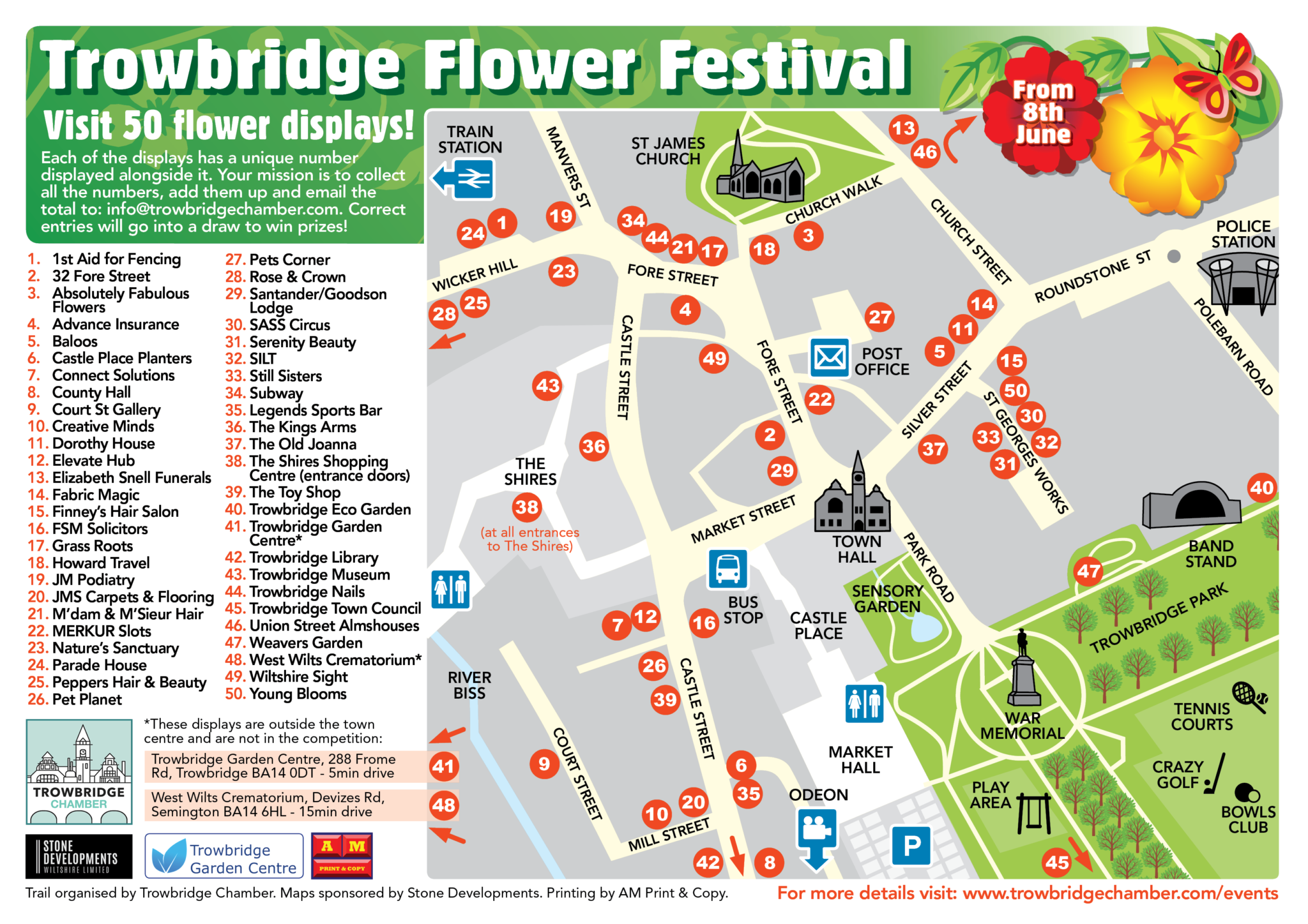 Winners - Trowbridge Flower Festival trail - Trowbridge Chamber of Commerce